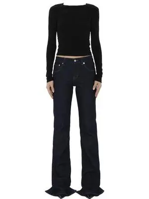 HAIKURE Haikure Split-Hem Jeans Black