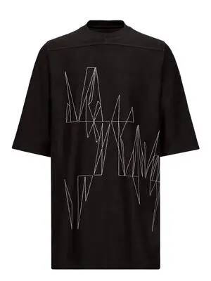 Moncler Rick Owens Jumbo Cotton T-shirt - Black