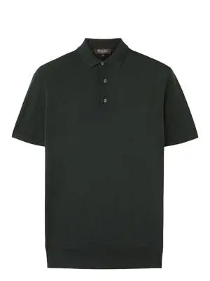 Loro Piana Loro Piana Wish Short-Sleeved Polo Shirt Black