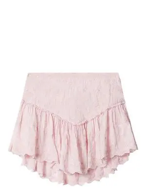 ISABEL MARANT ÉTOILE Isabel Marant Zoelia Ruffled Lace Shorts