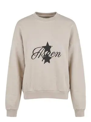 ICON DENIM LOS ANGELES ICON DENIM Aspen Logo-Print Sweatshirt Beige