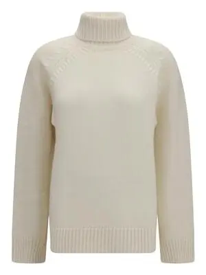 P.a.r.o.s.h Ribbed Turtleneck Knit Sweater - Nude