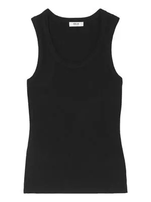 AGOLDE Poppy Ribbed Knit Vest - Black