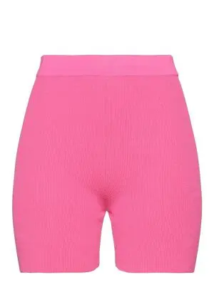 Jacquemus Ribbed High Waisted Bike Shorts - Pink