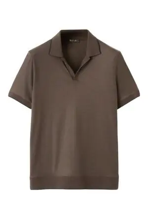 Loro Piana Waitaki Polo Shirt - Brown Licorice