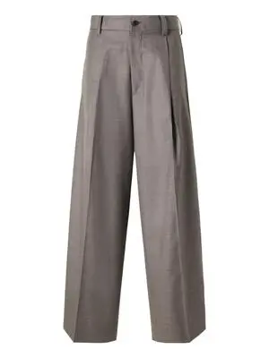 SSSTEIN Ssstein Wool Pleated Wide-Leg Trousers