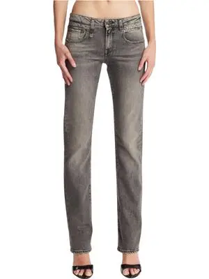 R13 R13 Belt-Loop Straight-Leg Jeans