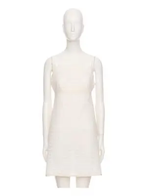 Valentino Garavani Sleeveless Lace Dress - White