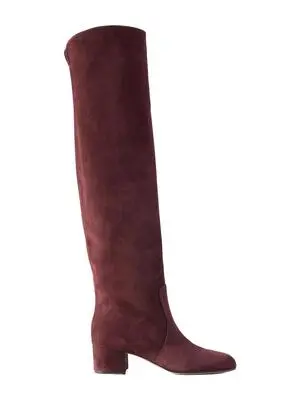 GIANVITO ROSSI Suede Over-the-knee Boots - No