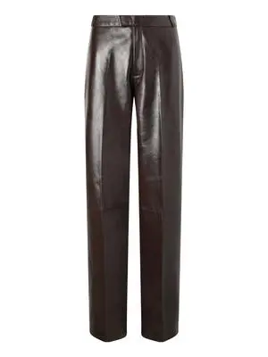 ARMA Arma Palermo Leather Straight-Leg Pants No