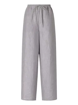 ERES ERES Linen Drawstring Pants Gray