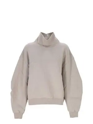 AGOLDE Funnelneck Cropped Sweatshirt - Gray