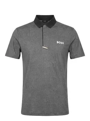 Hugo Boss Solid Color Polo Shirt - Black