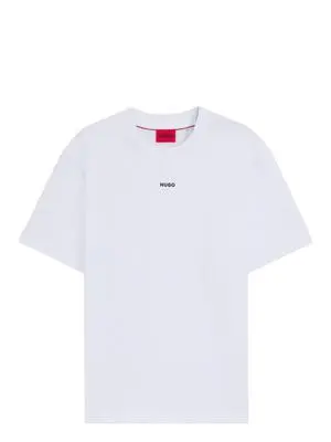Hugo Boss Classic Cotton T-shirt With Chest Logo - White