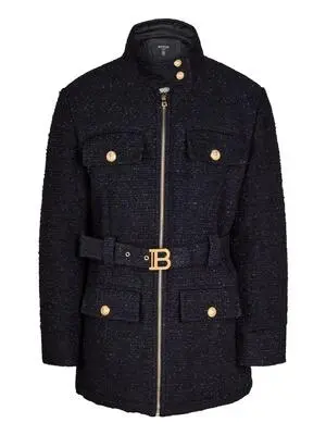 Balmain Long-sleeve Zip-up Jacket - Black
