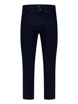 Hugo Boss High-waisted Straight Leg Jeans - Black