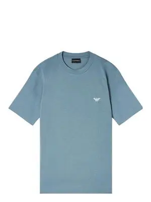 Emporio Armani Dustyblue Crewneck Shortsleeve Tshirt - Blue
