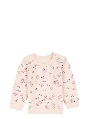 Off-White All Over Print Hoodie - Pink