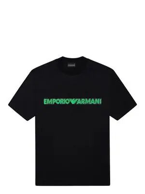 Emporio Armani Crewneck Short-sleeved T-shirt - Black