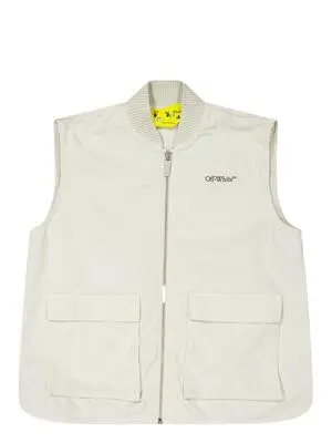 Off-White Sleeveless Coat - No