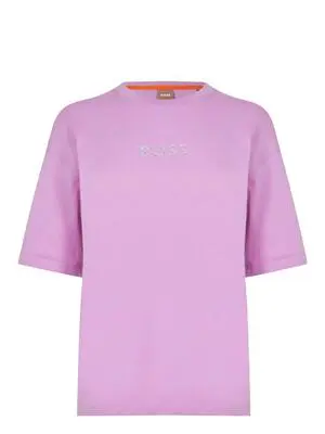 Hugo Boss Shiny Logo T-shirt - Pink