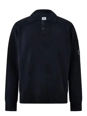 C.P. COMPANY C.P. Company Midweight Knit Polo Sweater
