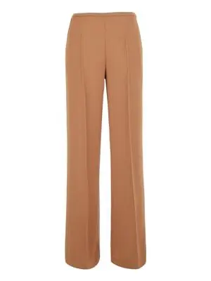 FORTE_FORTE Forte Forte Elasticated Waist Straight Leg Trousers Brown