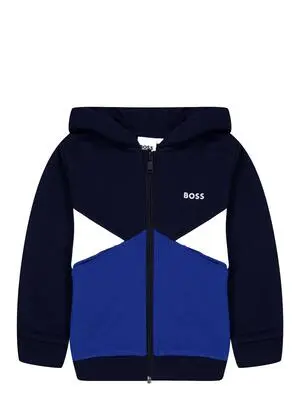 Hugo Boss Long Sleeve Zip Up Jacket - Black