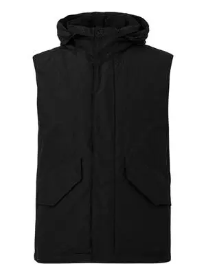 Stone Island Sleeveless Hooded Padded Gilet - Black