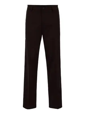 Hugo Boss Solid Color Casual Long Pants - Black