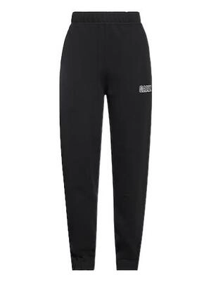 GANNI Embroidered Logo Track Pants - Black