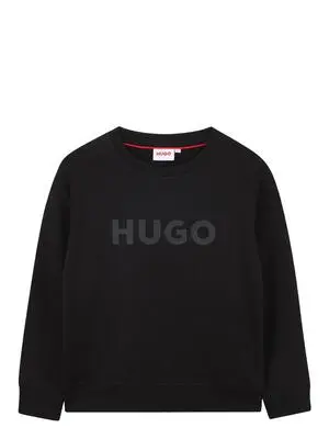 Hugo Boss Crewneck Long Sleeve Top - Black