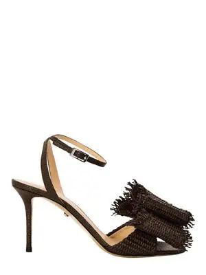 MACHMACH Mach & Mach Raffia Heeled Sandals