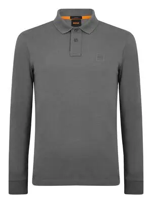 Hugo Boss Solid Color Polo Shirt - Gray