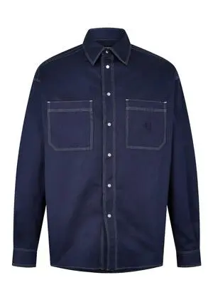 Fendi Longsleeve Collared Shirt - Blue