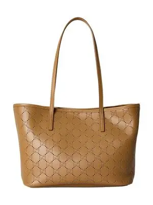 Gucci Tote Bag With Embossed Pattern - Brown