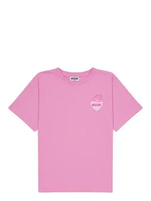Moschino Teddy Bear Heart Motif T-shirt - Pink