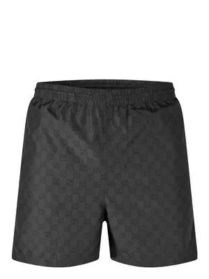Gucci Allover Subtle Print Shorts - Black