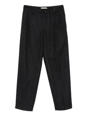 Barena Venezia Pinstripe Pleated Tapered Trousers - Blue