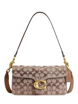 COACH Monogram Shoulder Bag With C-clasp - Brown
