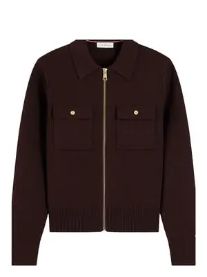 Tommy Hilfiger Zip-up Knit Jacket - Black