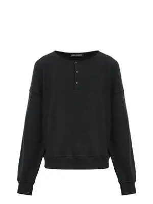 Our Legacy Long-sleeve Ribbed Sweatshirt - Black