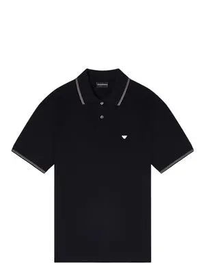 Emporio Armani Shortsleeve Polo Shirt - Black