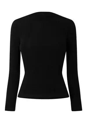Cult Gaia Vayda Long Sleeve T-shirt With Chain Detail - No