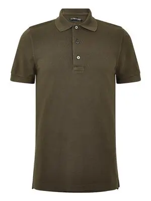 TOM FORD Solid Color Polo Shirt - Green