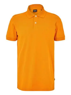 Hugo Boss Firenze Short-sleeve Polo Shirt With Logo Detail - Orange