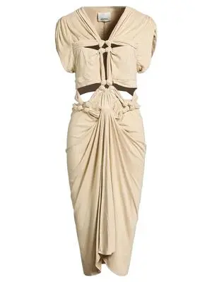 Isabel Marant Étoile Draped Cut-out Dress - Nude