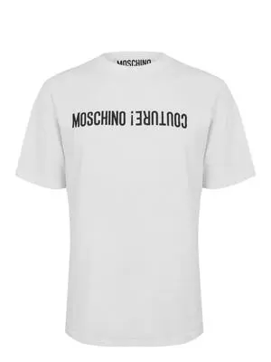 Moschino Classic Crew Neck Shortsleeve Top - White