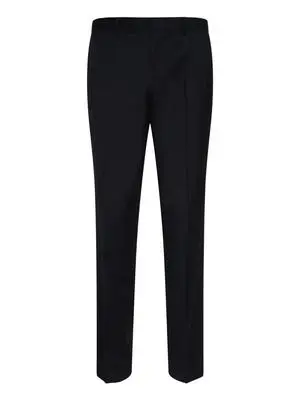 Hugo Boss Slim-fit Wool Dress Trousers - Blue