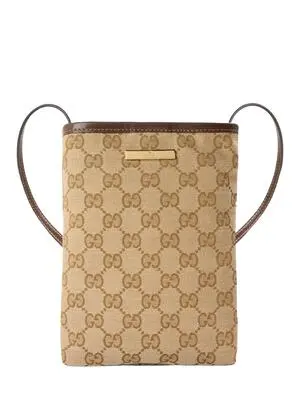 Gucci Monogram Clutch Bag - Nude